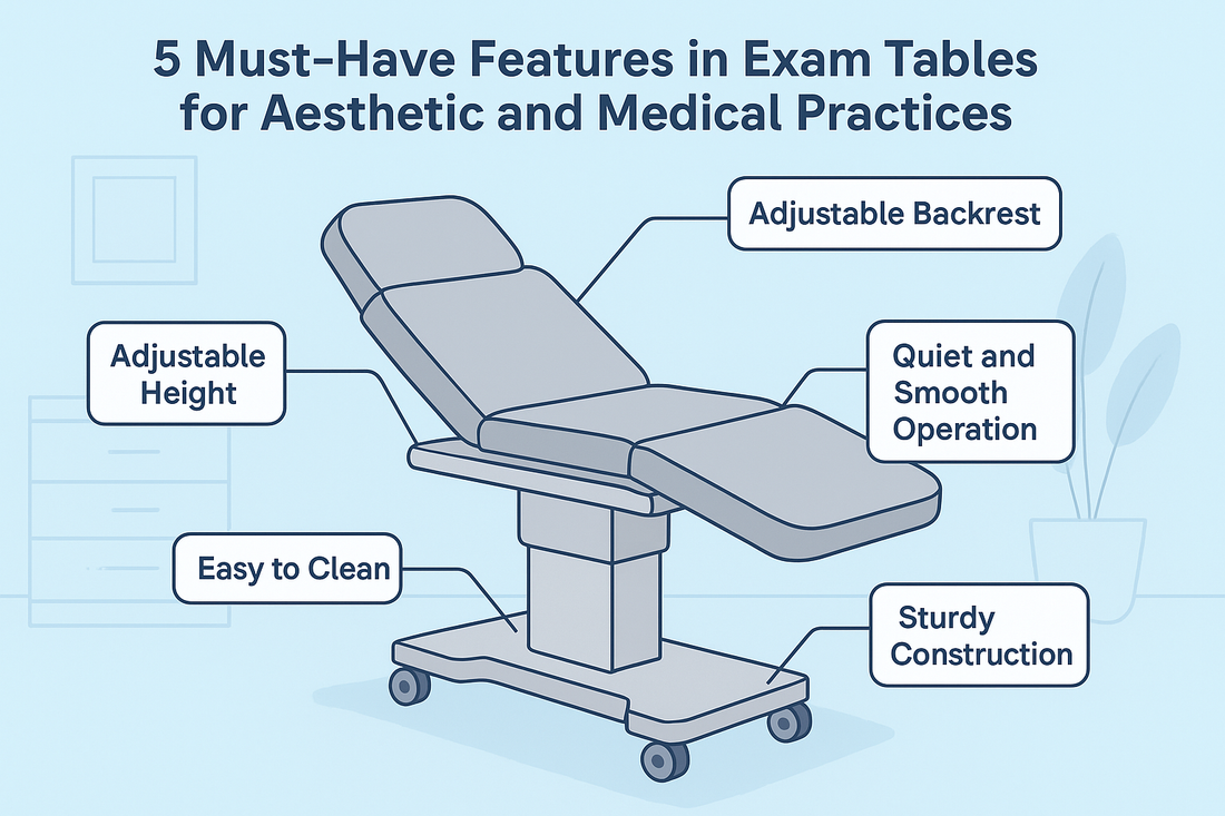 5 Must-Have Features in Exam Tables for Aesthetic and Medical Practices